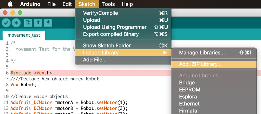 VEX Library Guide - EG1004 Lab Manual